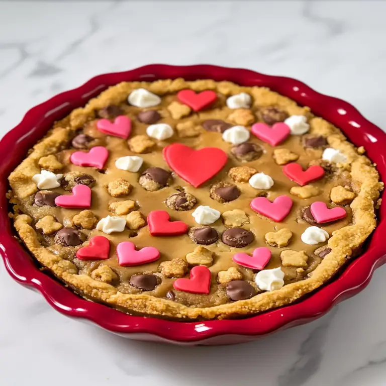 Irresistible Valentine’s Day Cookie Pie Recipe