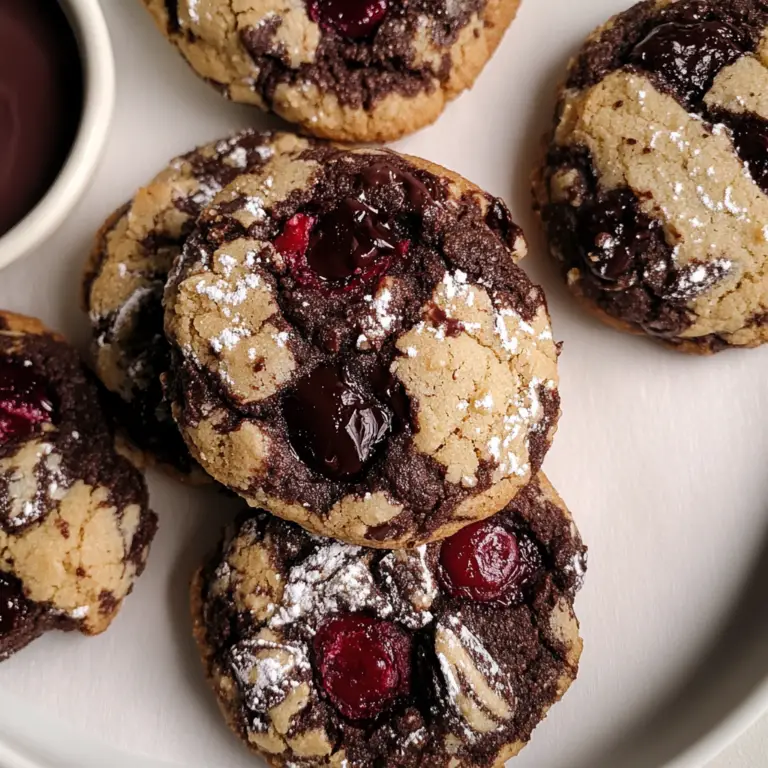 Irresistible Dark Chocolate Cherry Cookies Recipe