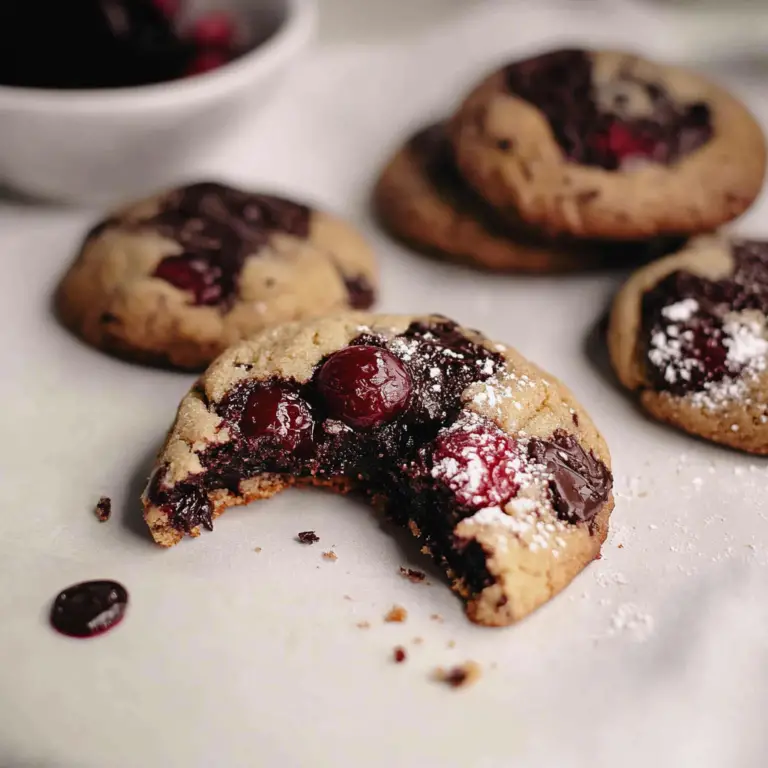 Irresistible Dark Chocolate Cherry Cookies Recipe