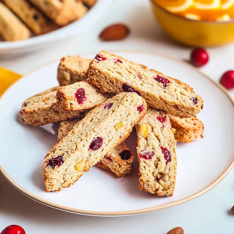 Easy Cranberry Orange Biscotti Recipe