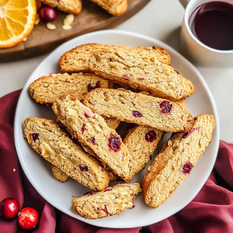 Easy Cranberry Orange Biscotti Recipe